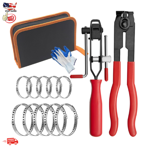 CV Boot Banding Tool Kit with Clamp Pliers and 10 Crimp Bands for ATV ...