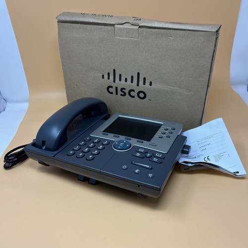 Cisco Phone CP-7965G VOIP With Backlit Color Display Base Handset Gray ...