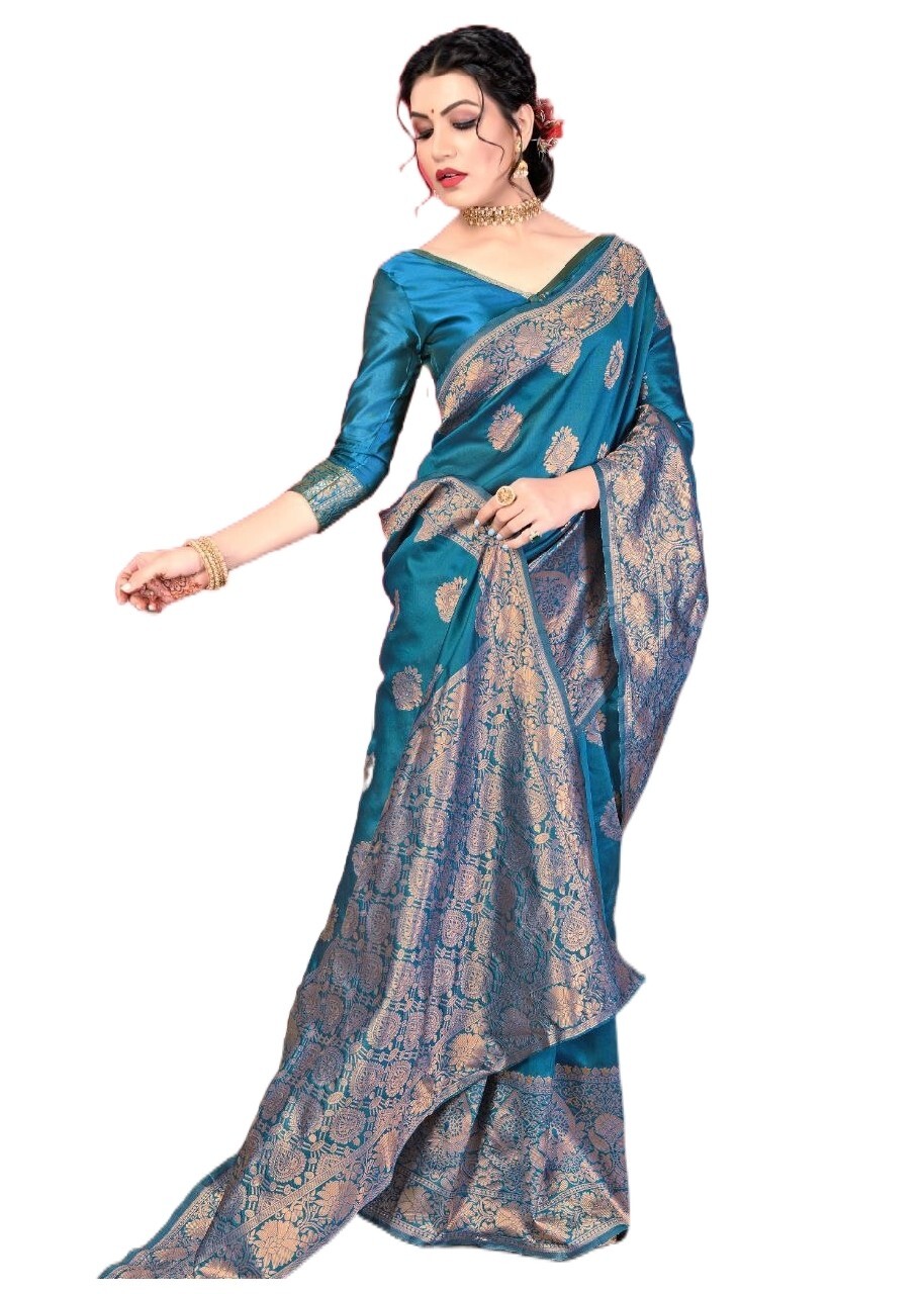 Areca Designer AI cutout 6yog Fotor Silk saree blouses women Saree cut ...
