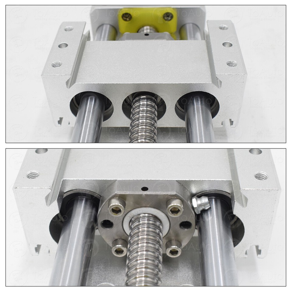 XYZ Axis Milling Sliding Table L400mm Cross Slide Linear Motion Stage ...