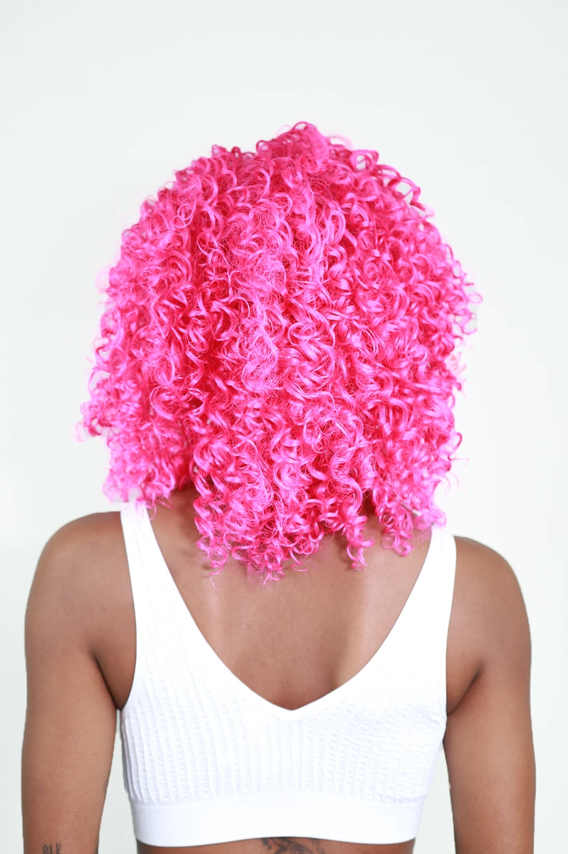 Pink Curly Hair Tumblr