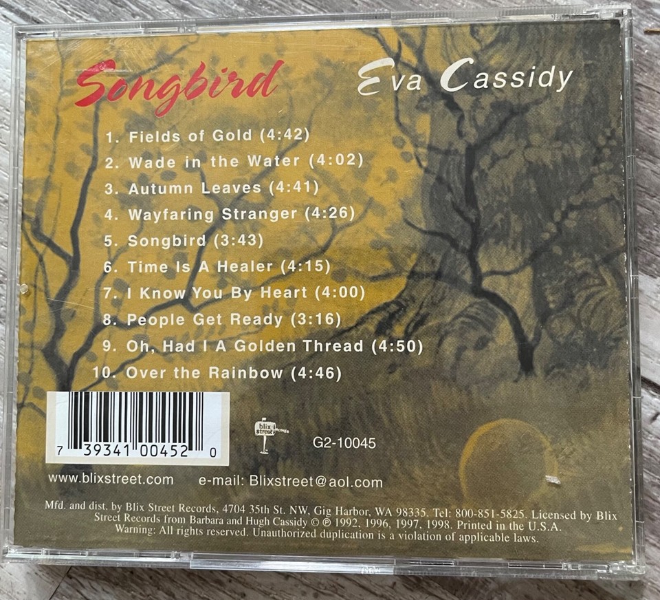 Songbird by Cassidy, Eva (CD, 1998) 739341004520 | eBay