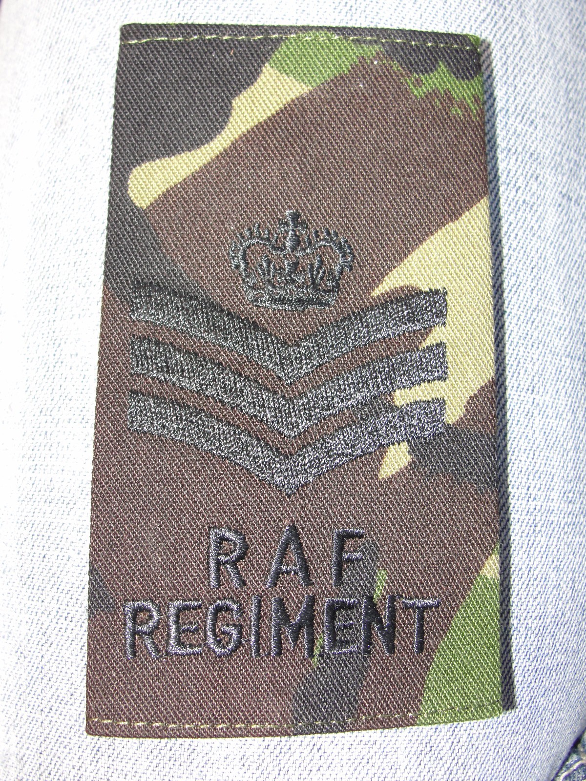 Passing Pencil Grade Chest Staff Sergeant Dpm Camo Royal Air Force Raf ...