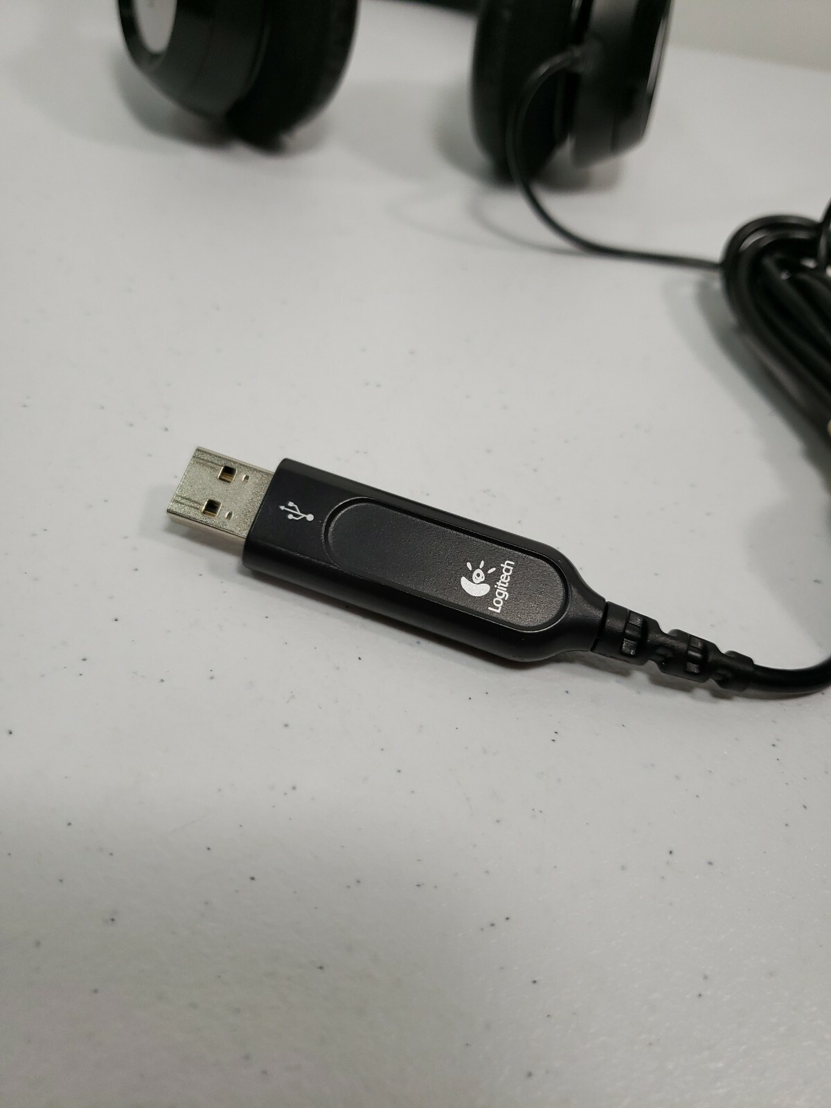 Logitech DZL-A-00052 Stereo On-Ear Corded USB Headset w/ Microphone ...