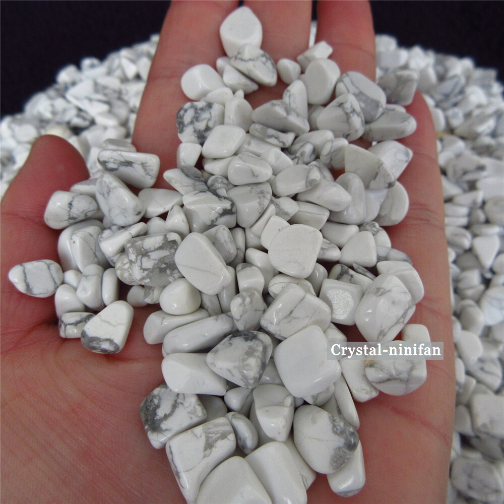 11lb Natural Howlite Magnesite Tumbled White Crystal Bulk Stone Redki ...