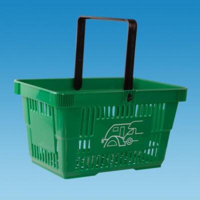Plastic Shopping Washing Up Basket Green Caravan Motorhome Camping ...