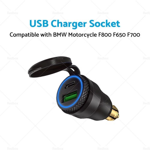 Suitable For BMW Ducati Motorcycle Dual USB Charger Hella DIN Type C ...