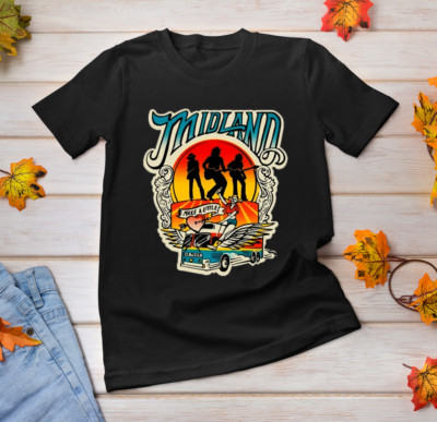 NEW Midland band - Midland Band Short Sleeve Black All Size Shirt | eBay