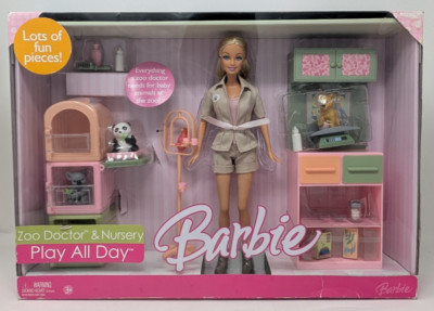 Barbie Zoo Doctor & Nursery Playset 2006 K3080 - Very Good (Box Wear ...