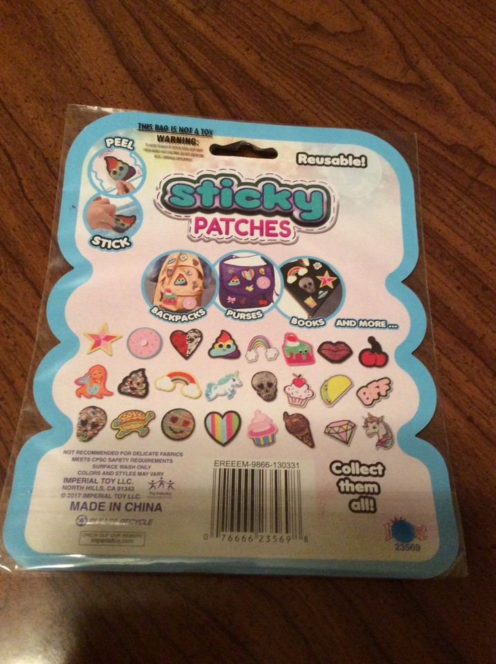 STICKY PATCHES Reusable peel & stick patch - PINK BFF - | eBay