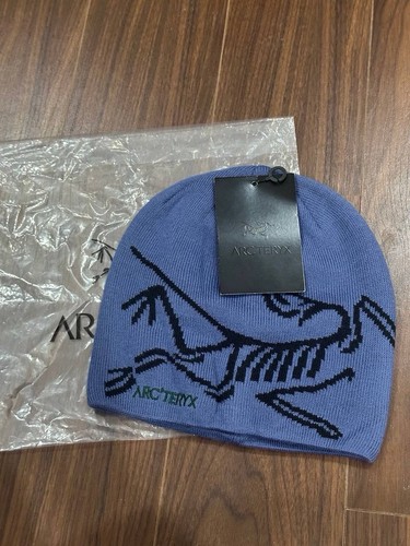 Arc'teryx Grotto Beanie Navy Blue Bird Head Toque Knit Hat Winter Wool ...