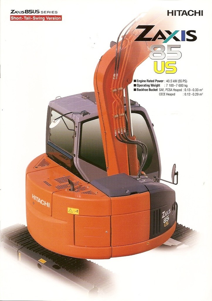 Equipment Brochure - Hitachi - Zaxis 85 US - Excavator - 2004 (EB659 ...
