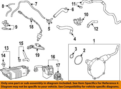 TOYOTA OEM 18-25 Avalon Emission Components-Vacuum Valve 258600P030 | eBay
