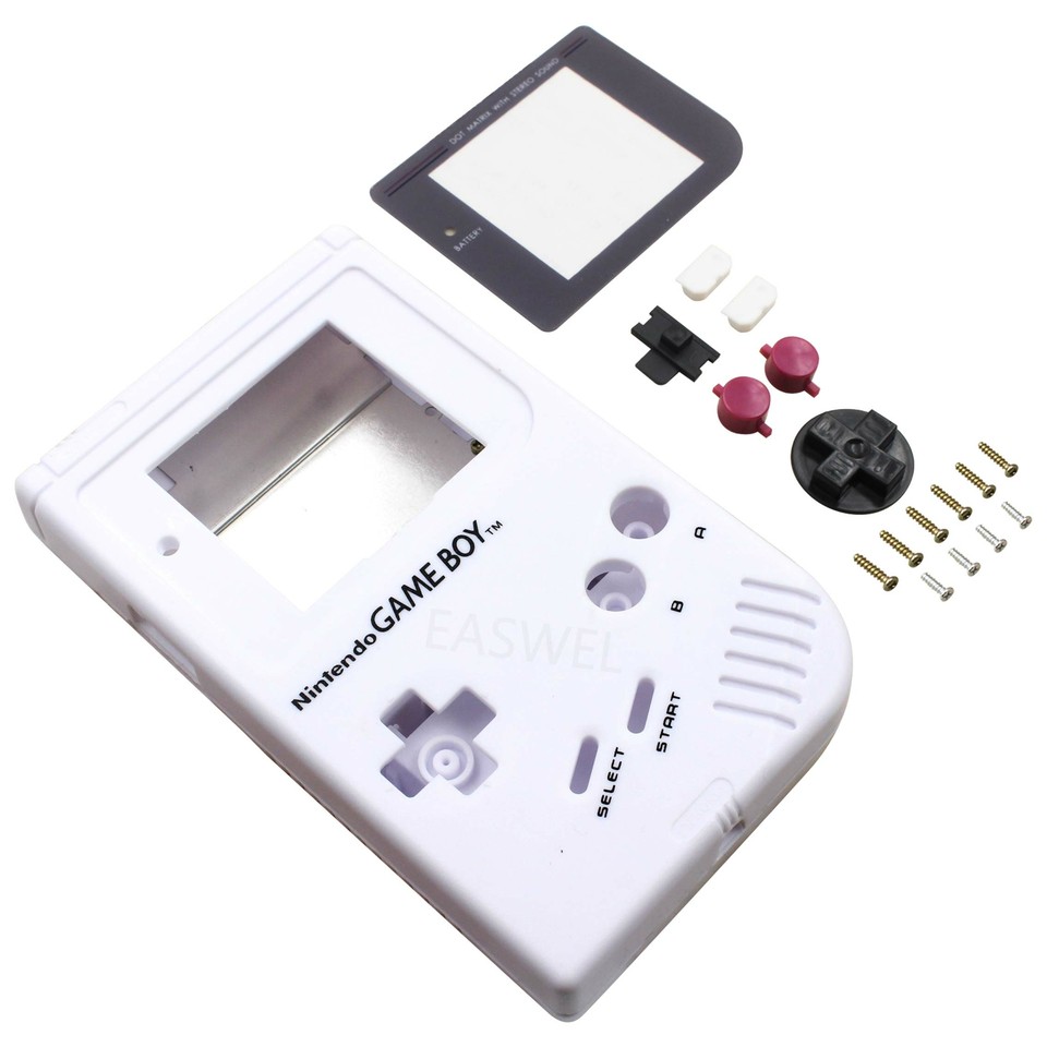 White New Full Housing Shell for Nintendo For Gameboy Classic for GB ...