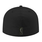 New Era Houston Rockets Fitted Hat NBA League Basic Black On Black Cap ...