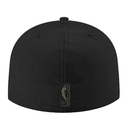 New Era Houston Rockets Fitted Hat NBA League Basic Black On Black Cap ...