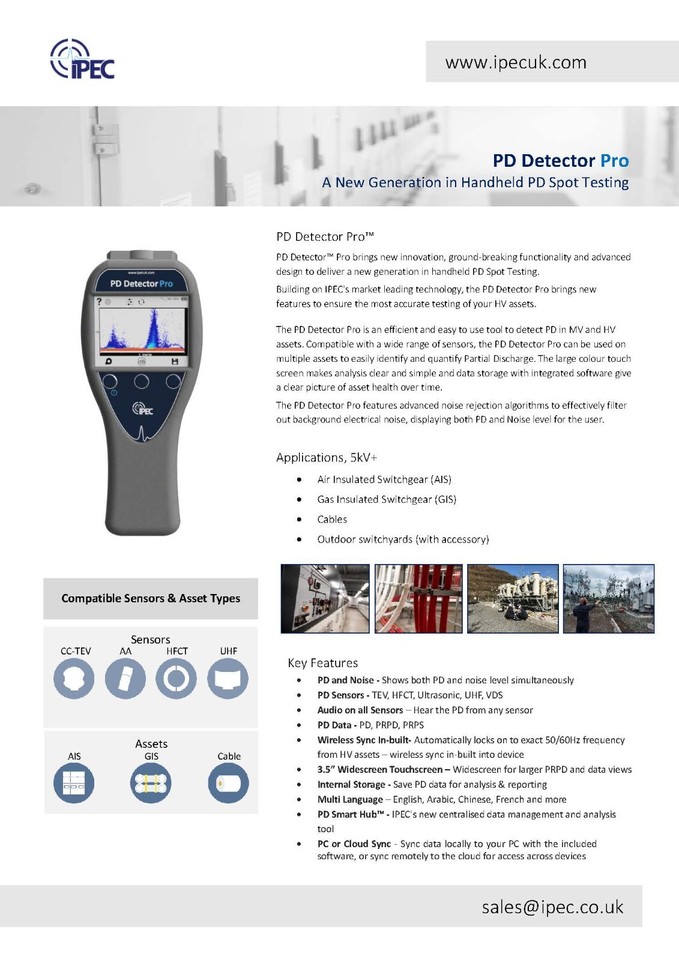 IPEC PD Detector Pro Partial Discharge (PD) Spot Tester | eBay