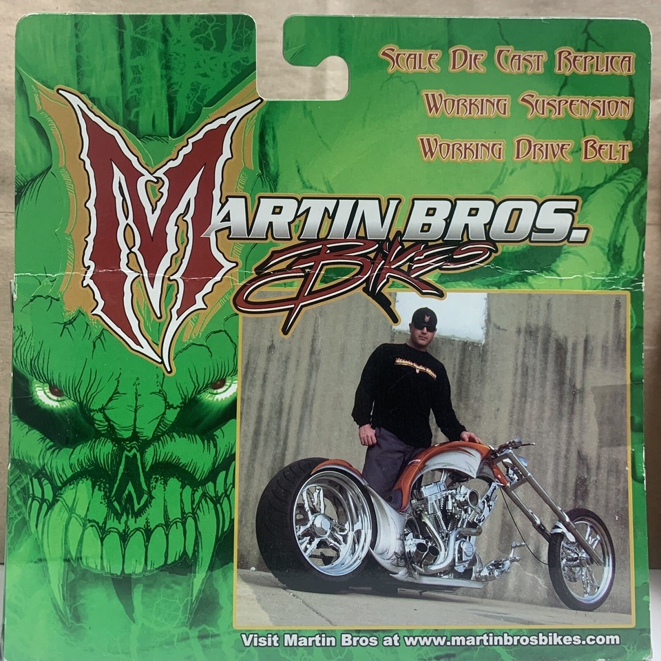 Martin Brothers Bikes Skull Flare Die Cast Chopper Toy Zone | eBay