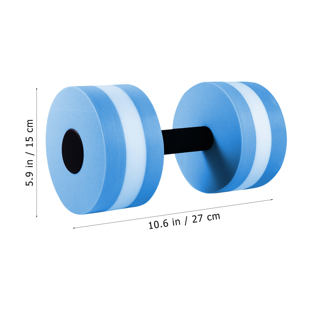 2 PCS Exercise Hand Bars Water Weight Aquatic Dumbbells Equipment ...