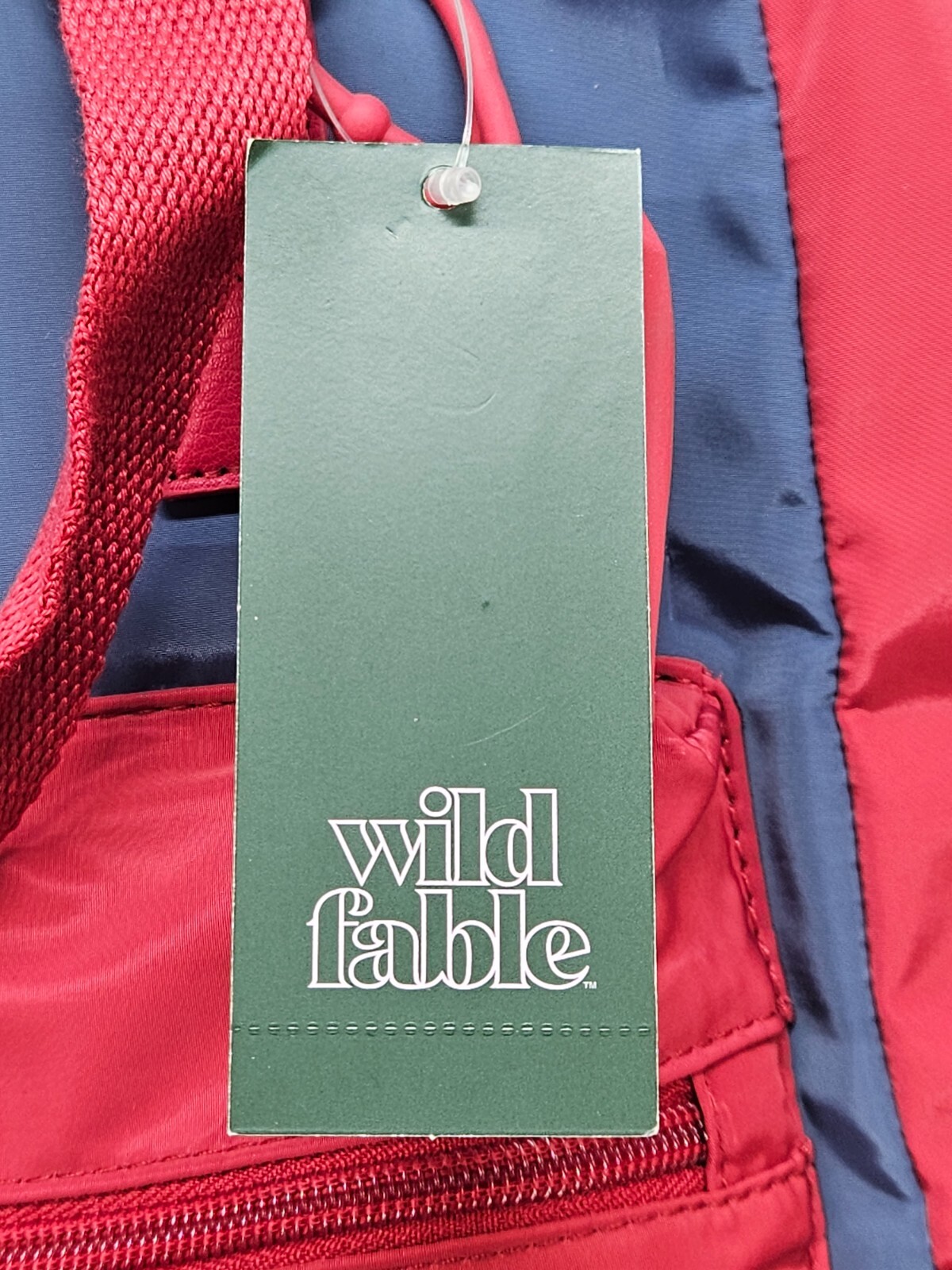 Wild Fable Full Square Backpack Red/Blue | eBay
