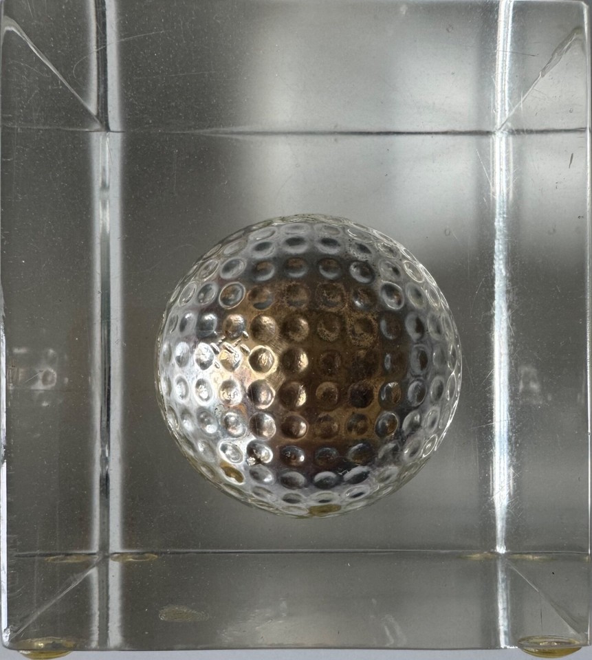 Eisenhower Golf Ball in Lucite – Gifted to Secret Service Agent Sam ...