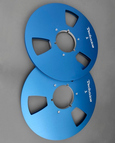 One Pair Blue Technics 10.5'' 1/4'' TAPE REEL TO REEL TAPE Recorders RS ...