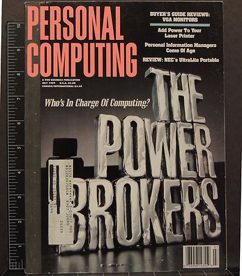 Personal Computing Magazine back issue July 1989 Computers technology ...