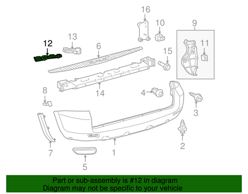 Genuine Toyota Side Support 52155-0R010 | eBay