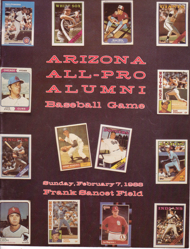 1988 Arizona University Wildcats vs ALL-PRO Alumni Baseball Game ...