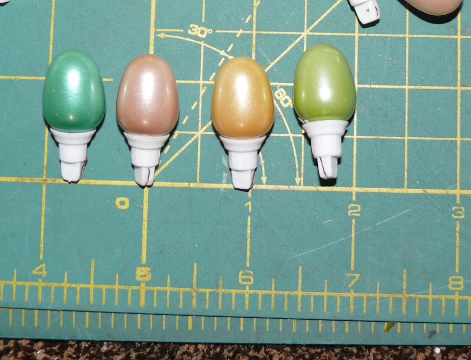 35 Replacement Christmas Pearl JEWEL Light Bulbs Mini Globe Oval Shaped ...