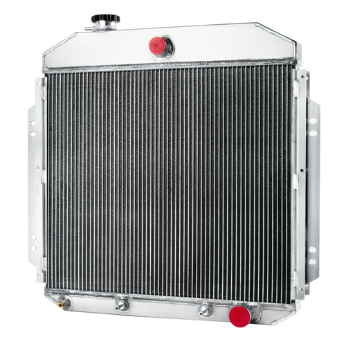 4 Row Aluminum Radiator fit 57-60 Ford F100 Chevy V8 Engine ...