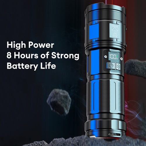 35000 Lumens USB Rechargeable LED Flashlight Super Bright Torch ...