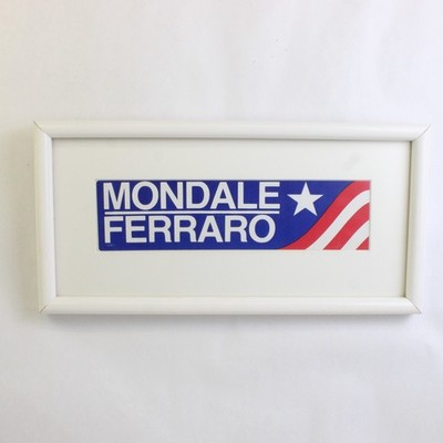 Walter Mondale Geraldine Ferraro Presidential Campaign Framed Poster ...