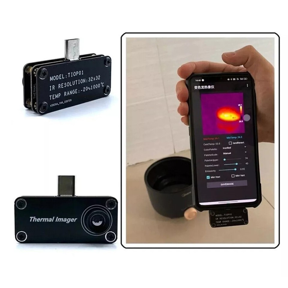 For Android Compatible Infrared Thermal Imaging Camera User Friendly ...
