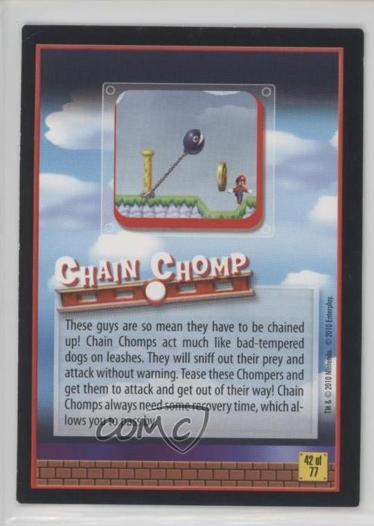 2010 Enterplay Super Mario Bros Wii Chain Chomp #42 0w6 | eBay