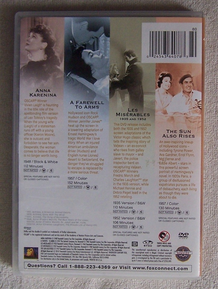 20th Century Fox Studio Classics 75 Years (DVD, 2010) 4 Discs VG ...