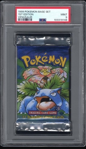 1ST EDITION BASE SET POKEMON BOOSTER PACK (1999) PSA 9 MINT WOTC ...