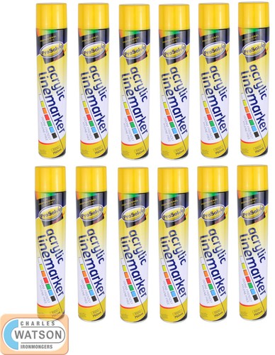 LINE MARKER Spray Paint Survey Field 750ml Grass Pitch Aerosol Marking ...