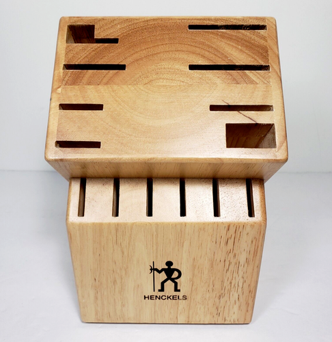 JA Henckels International 14 Slot Birch Wood Knife Holding Block [For ...