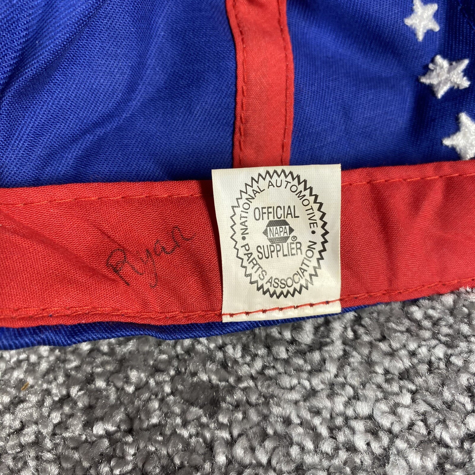 Vintage Nascar Napa Racing Michael Waltrip Hat #15 Ball Cap USA Stars ...