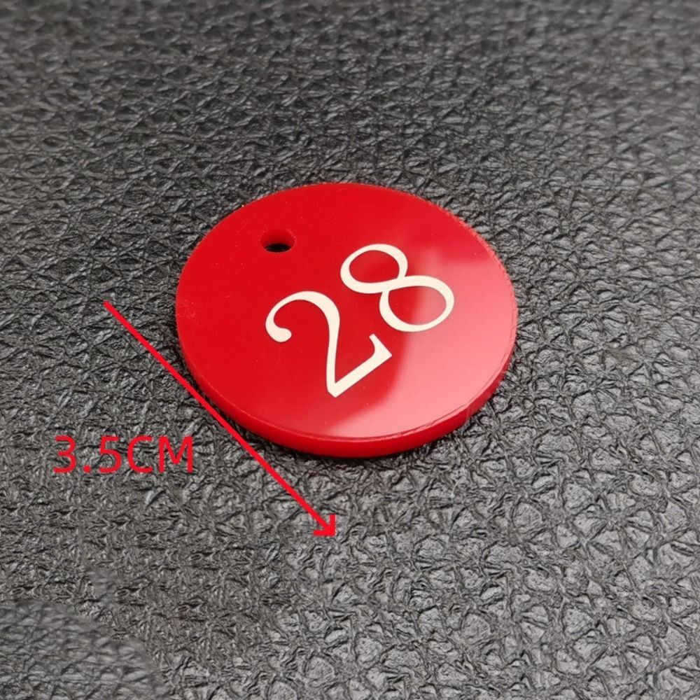 50PCS Flimsy Plastic Number Tags Durable Restaurant Queue Number Office ...