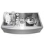 AKDY KS0063 33 in. Farmhouse Single Bowl Apron Mount Kitchen Sink for ...