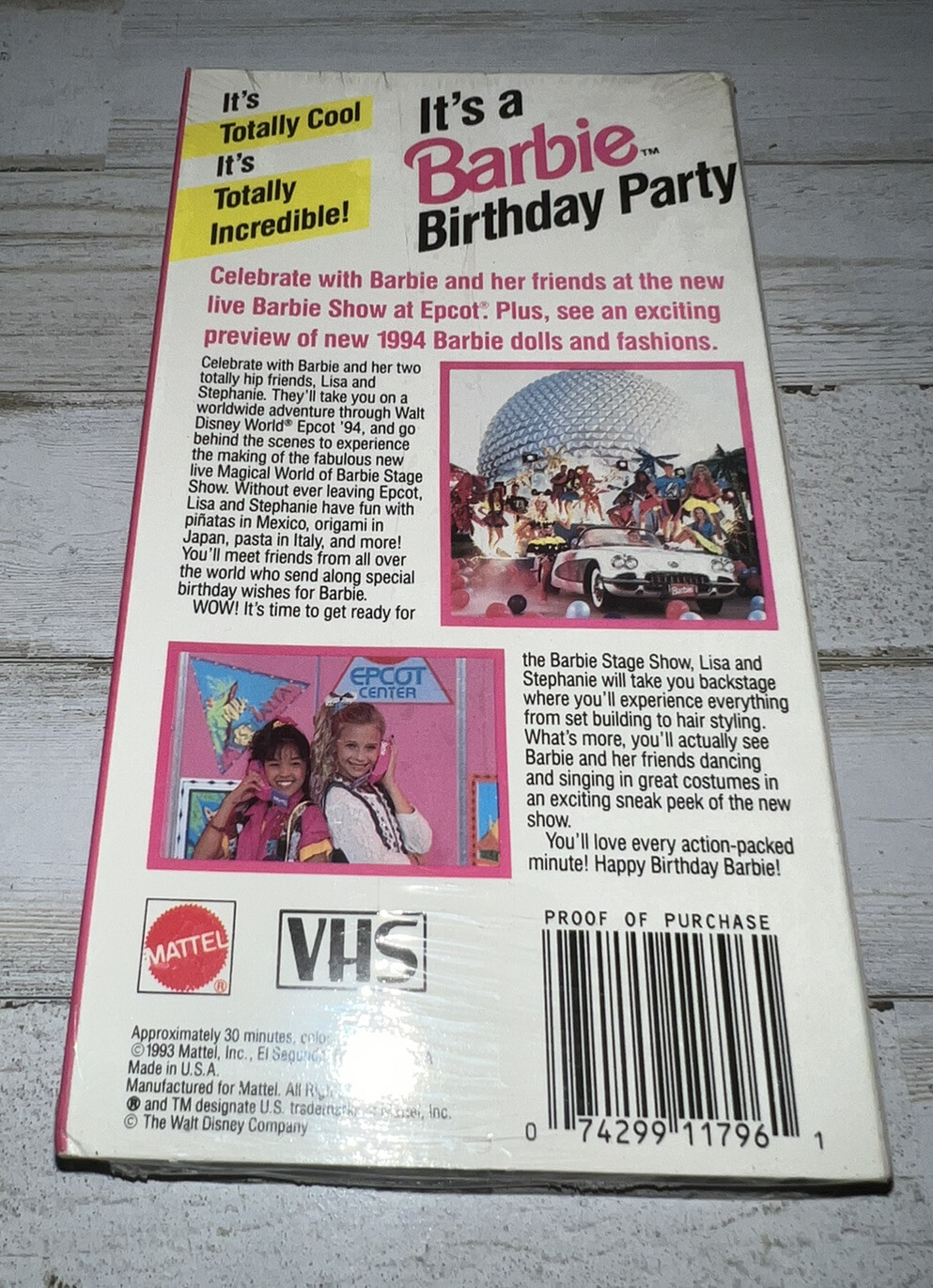 Barbie+Birthday+Party+VHS+Walt+Disney+World+Epcot+1994+Mattel+NOS+Last+ ...