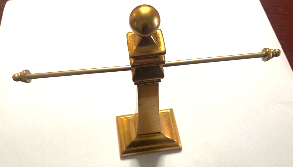 Vintage Gold Leaf Color 2 Arm Guest Towel Holder Jewelry Display, Art ...