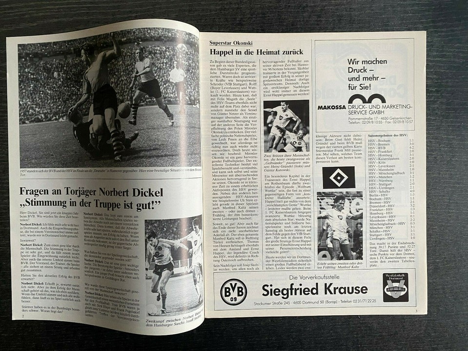Bl 86/87 Borussia Dortmund - Hamburger Sv, 15.05.1987 - Daniel Simmes ...