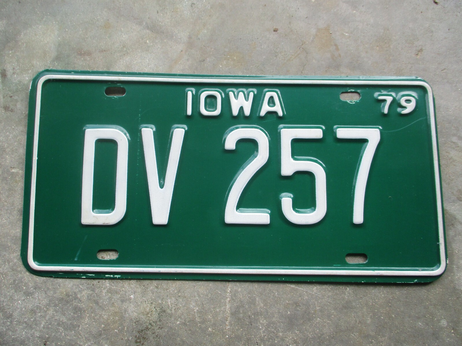Iowa 1979 Disabled Veteran license plate # 257 | eBay