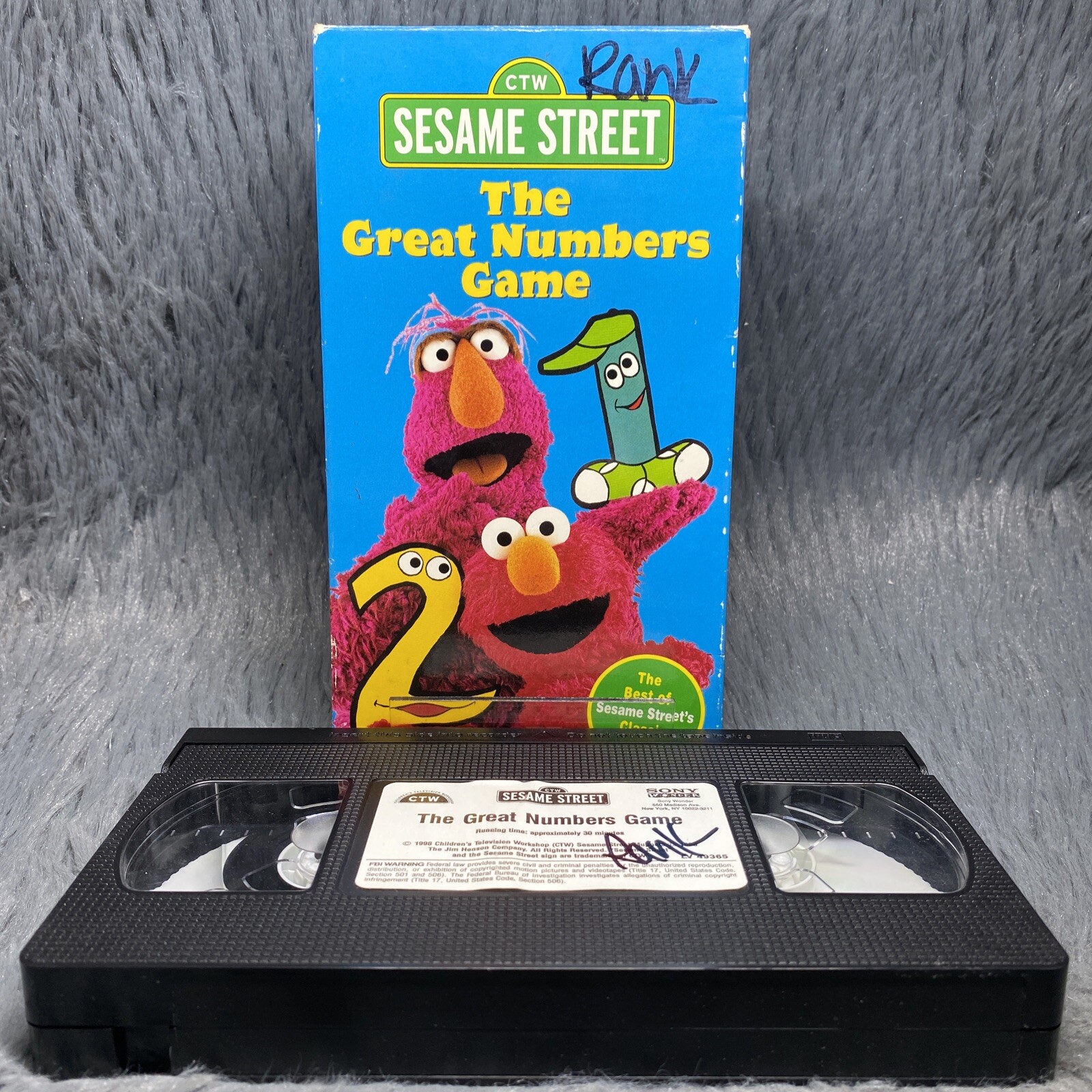 Sesame Street - The Great Numbers Game VHS 1998 Classic Cartoon Movie ...