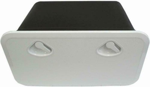 Access Hatch Storage Box Caravan/ Boat/RV White Lid 600mm x 355mm MADE ...