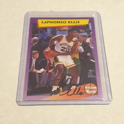 1992 Front Row LaPhonso Ellis Rookie Autograph #ed/2000 - Denver ...