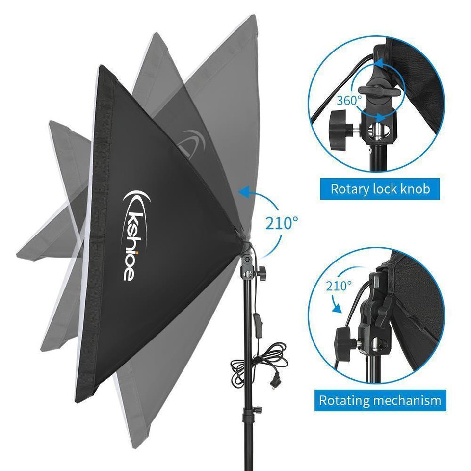 Photography Studio LED Lamp Softbox Lighting Soft Box Light Heavy Duty ...
